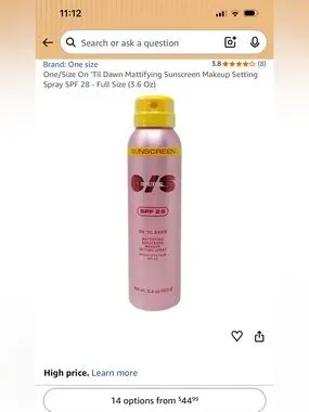 ONE/SIZE | Makeup | Onesize On Til Dawn Mattifying Sunscreen Makeup ...